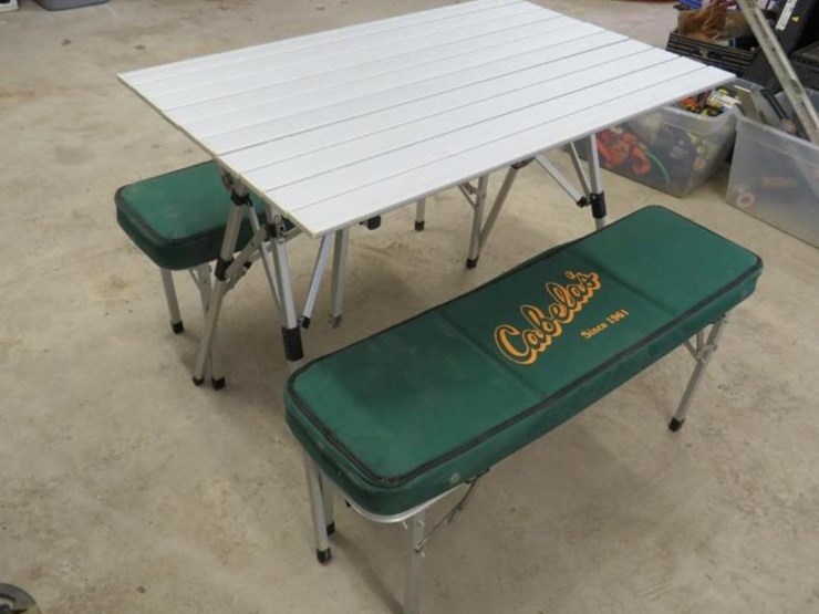 Cabela's Packing Aluminum Table & Bench Set by Thomas Hirchak Company ...