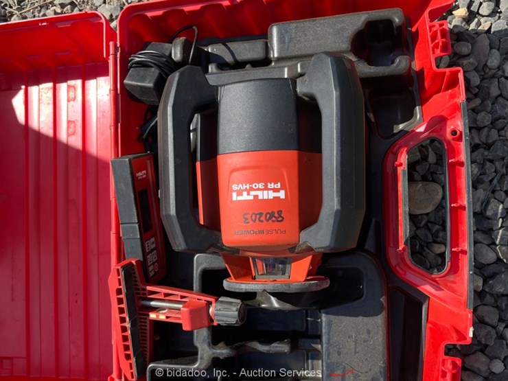 2016 Hilti PR 30-HVS Rotating Laser Grade Level Measure Scanner Layout ...