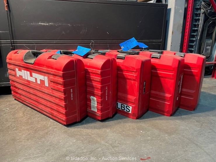 Lot of (5) Hilti Hard cases DD 150-U, TE 1000-AVR Equipment Protection ...