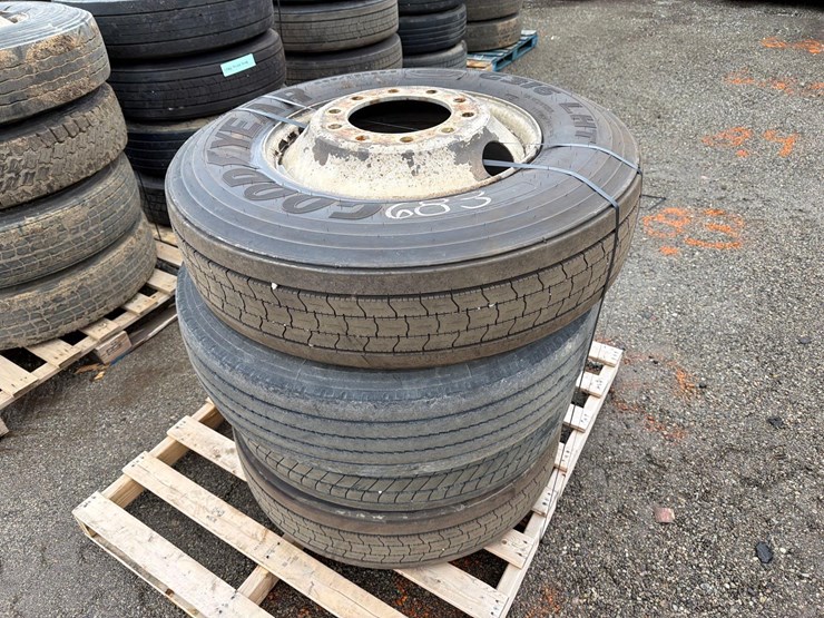 (4) 295/75R22.5 TIRES & RIMS TIRES, NEW & USED by Alex Lyon & Son ...