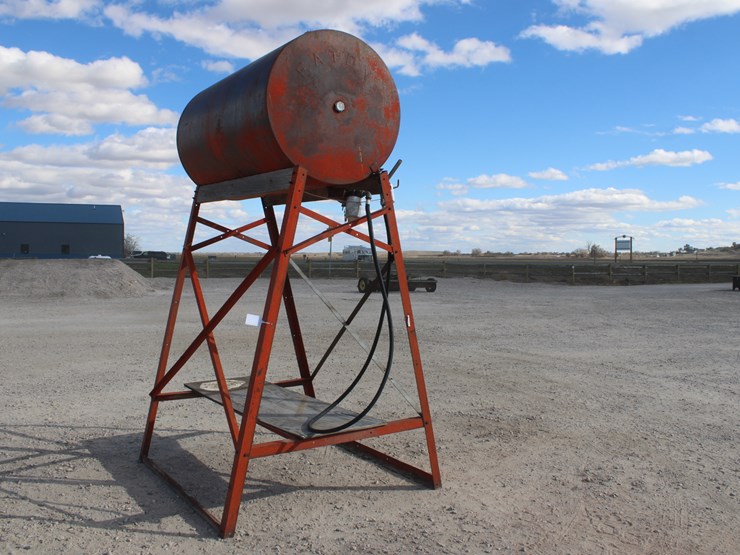 #4394 • 300 Gallon Fuel Tank on Stand by Kerr Auction | Auction Resource