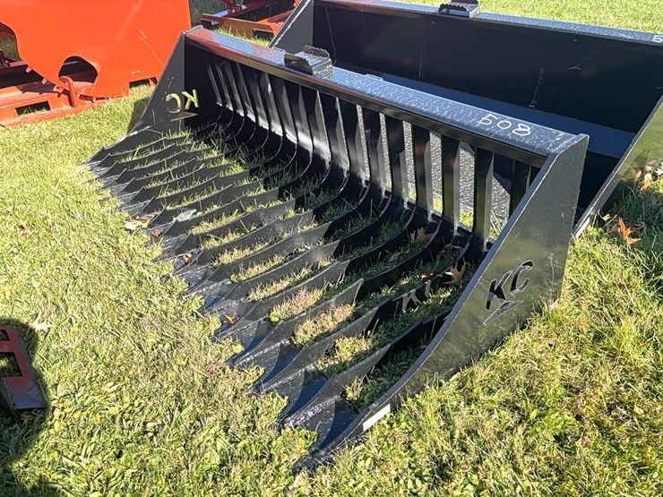 NEW 76IN. SKELETON BUCKET W/ HIGH SIDE SKID STEER ATTACHMENT by Alex ...