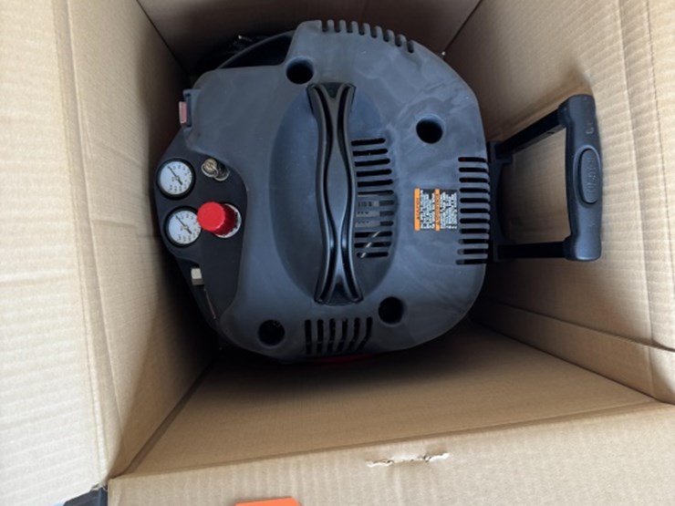 #13102 • 6 Gal Rockworth Pancake Air Compressor by Clayton Auctions | Auction Resource