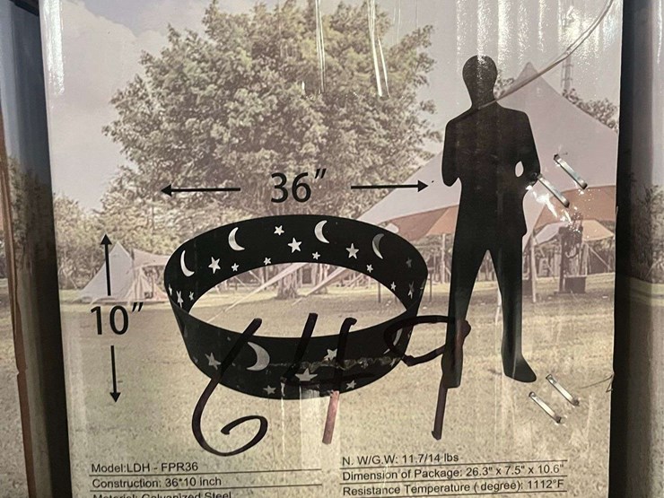 2025 Land Honor 36" Fire Pit Ring by Taylor Auction & Realty, Inc ...