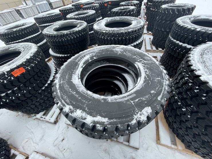 #4060 • (4) Goodyear Retread Semi Tires by Hansen Auction Group ...
