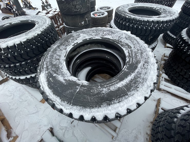 #4063 • (4) Goodyear Retread Semi Tires by Hansen Auction Group ...