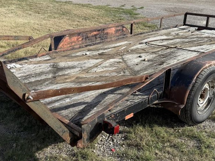 #234 • 16' Utility Trailer w/ 1' Side Rails & 3' Ramps by Central Texas ...