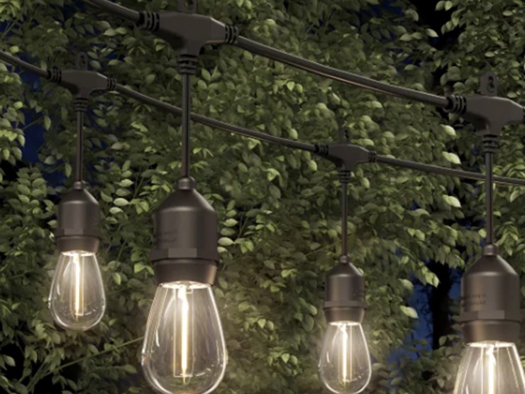 ARTIKA Solar Blaze 20 LED Bulb Outdoor Solar String Lights, Matte Black ...