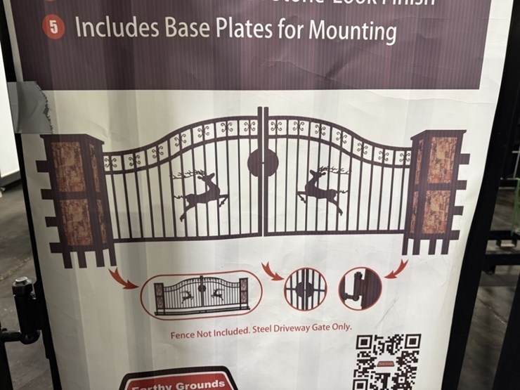 2025 EarthyGrounds Stone Column Driveway Gate by J. Stout Auctions ...