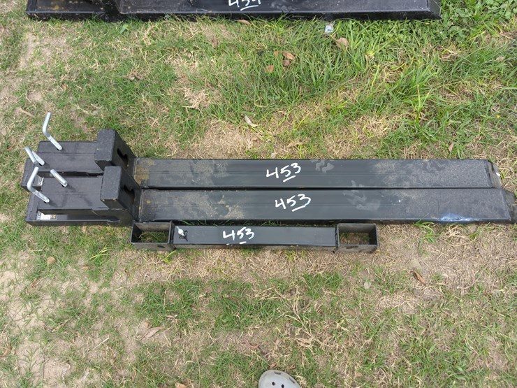 NEW WOLVERINE TF1-66-4000G ADJUSTABLE CLIP-ON PALLET FORKS SKID STEER ...