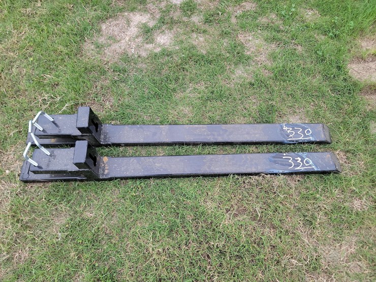 NEW WOLVERINE TF1-66-4000G ADJUSTABLE CLIP-ON PALLET FORKS SKID STEER ...