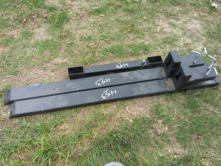 NEW WOLVERINE TF1-66-4000G ADJUSTABLE CLIP-ON PALLET FORKS SKID STEER ...