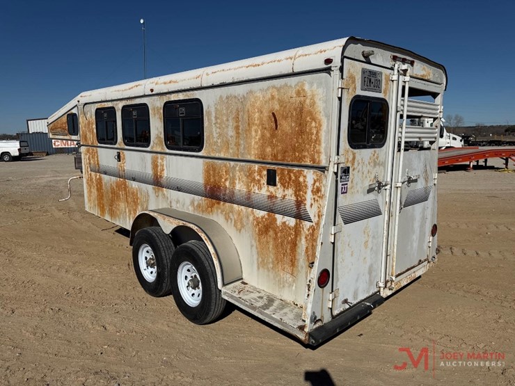 1996 SHELBY INDUSTRIES 2 HORSE TRAILER by Joey Martin Auctioneers LLC ...