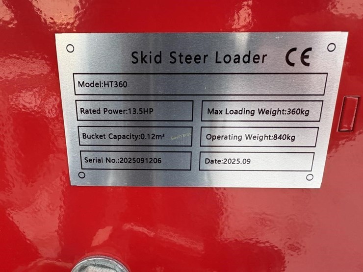 New 2025 HT360W Track Mini Skidsteer Loader by Gavin Bros. Auctioneers ...