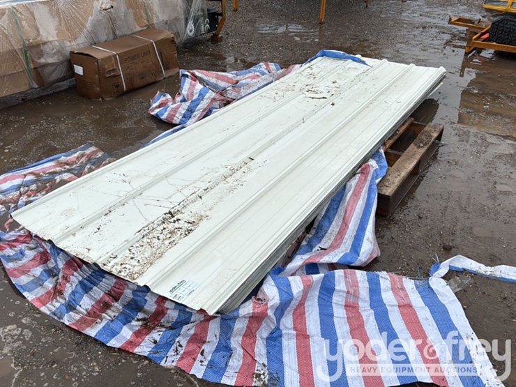 Unused Onshine Galvalume Steel Siding and Roofing Panels, 10' x 50', 50 ...